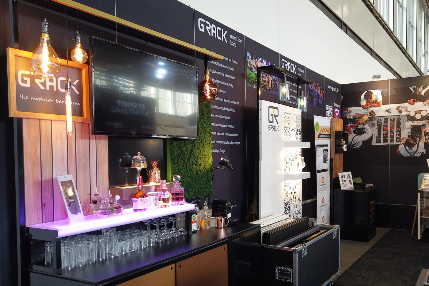 Systemteile unserer mobilen Bars | G-Rack
